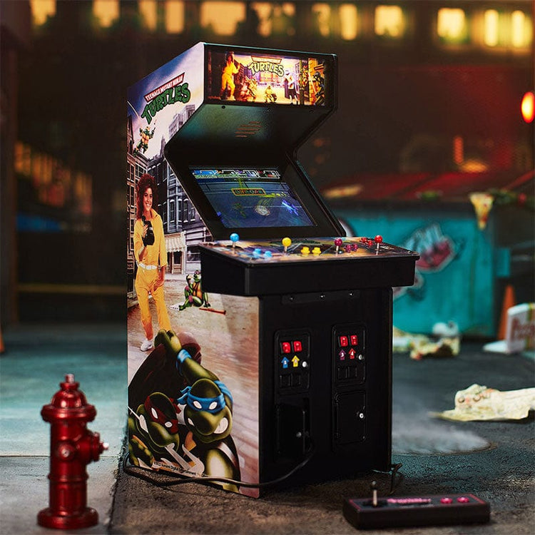 Official Teenage Mutant Ninja Turtles Quarter Size Arcade Cabinet + Fr ...