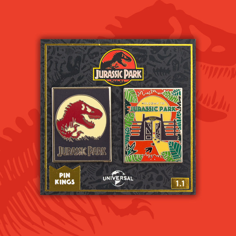 Pin Kings Official Jurassic Park Enamel Badge Set 1.1